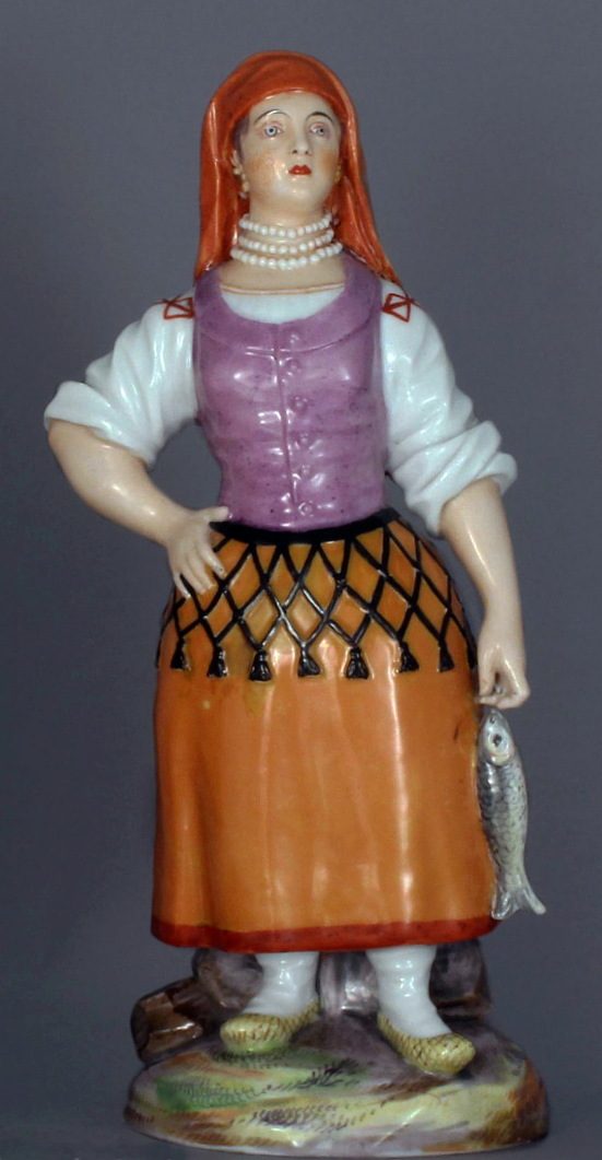 Imperial Russian Porcelain figure Kabardinian Woman by Rachette from ...
