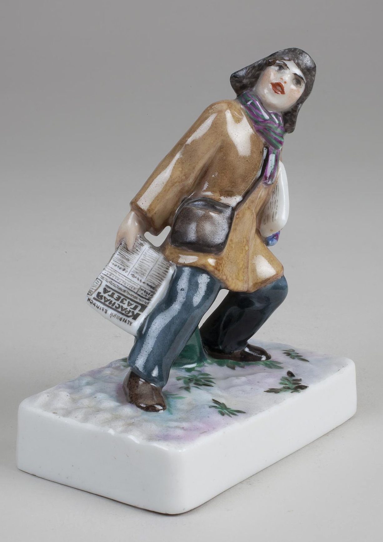 Soviet porcelain figure “Paperboy” by Danko – AntiqueRef