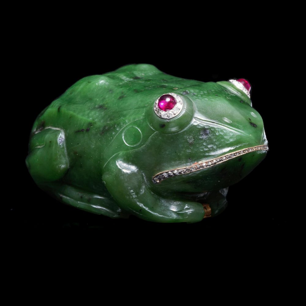 Faberge-green-frog-box-nephrite – AntiqueRef