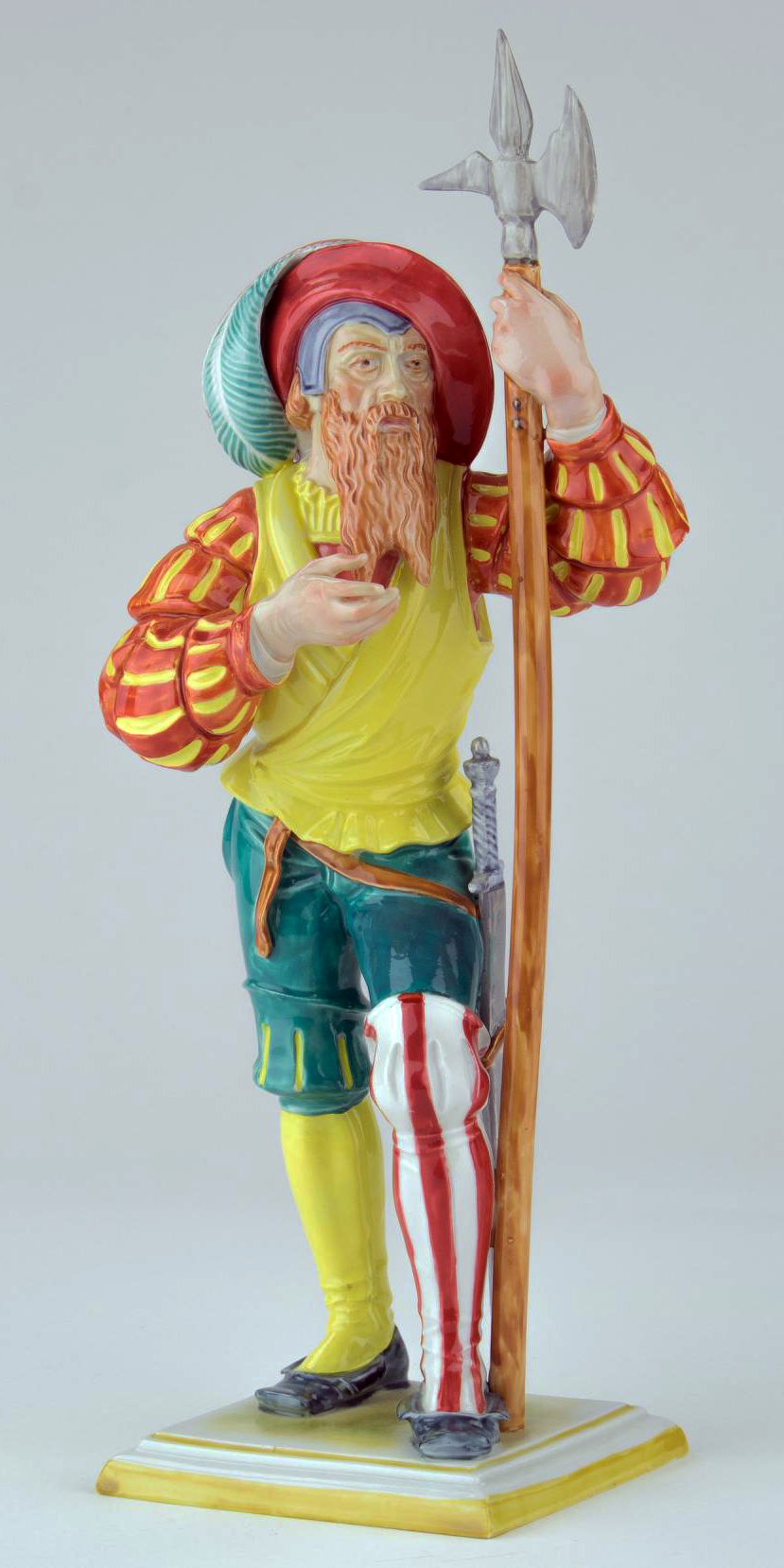 Allach-figure-151-Foot Soldier with Halberd – AntiqueRef