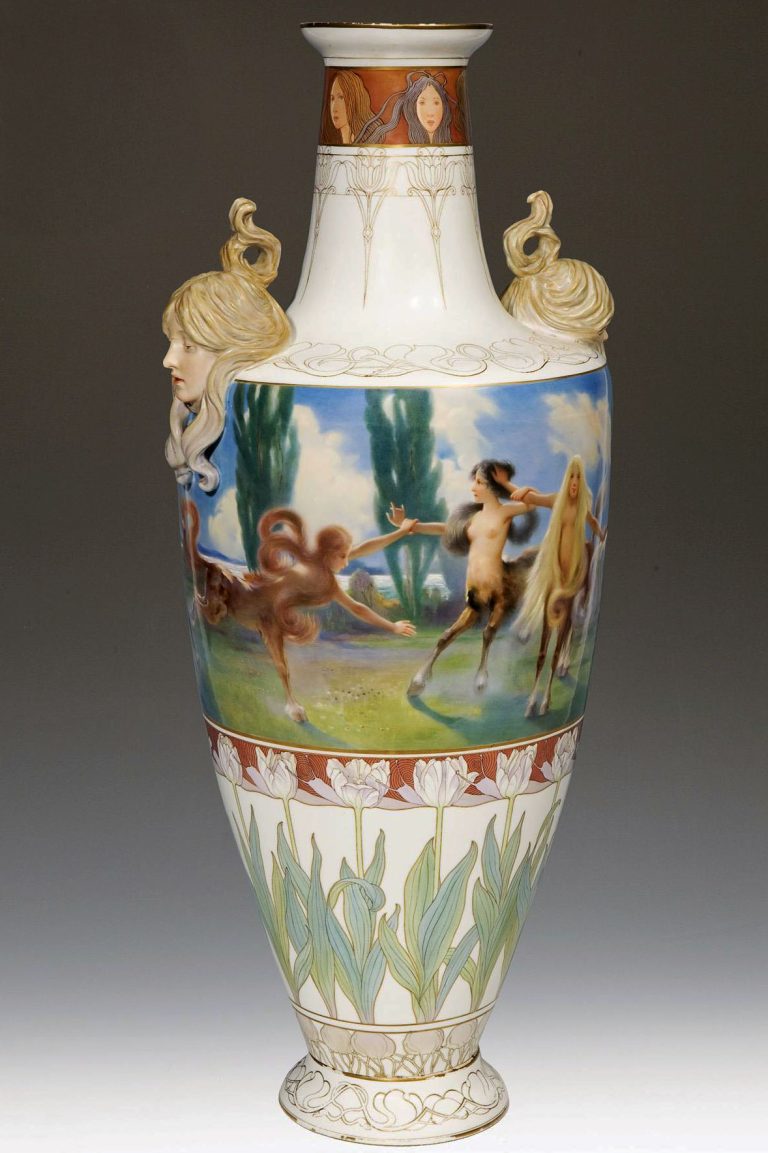 Meissen Art Nouveau Vase – AntiqueRef