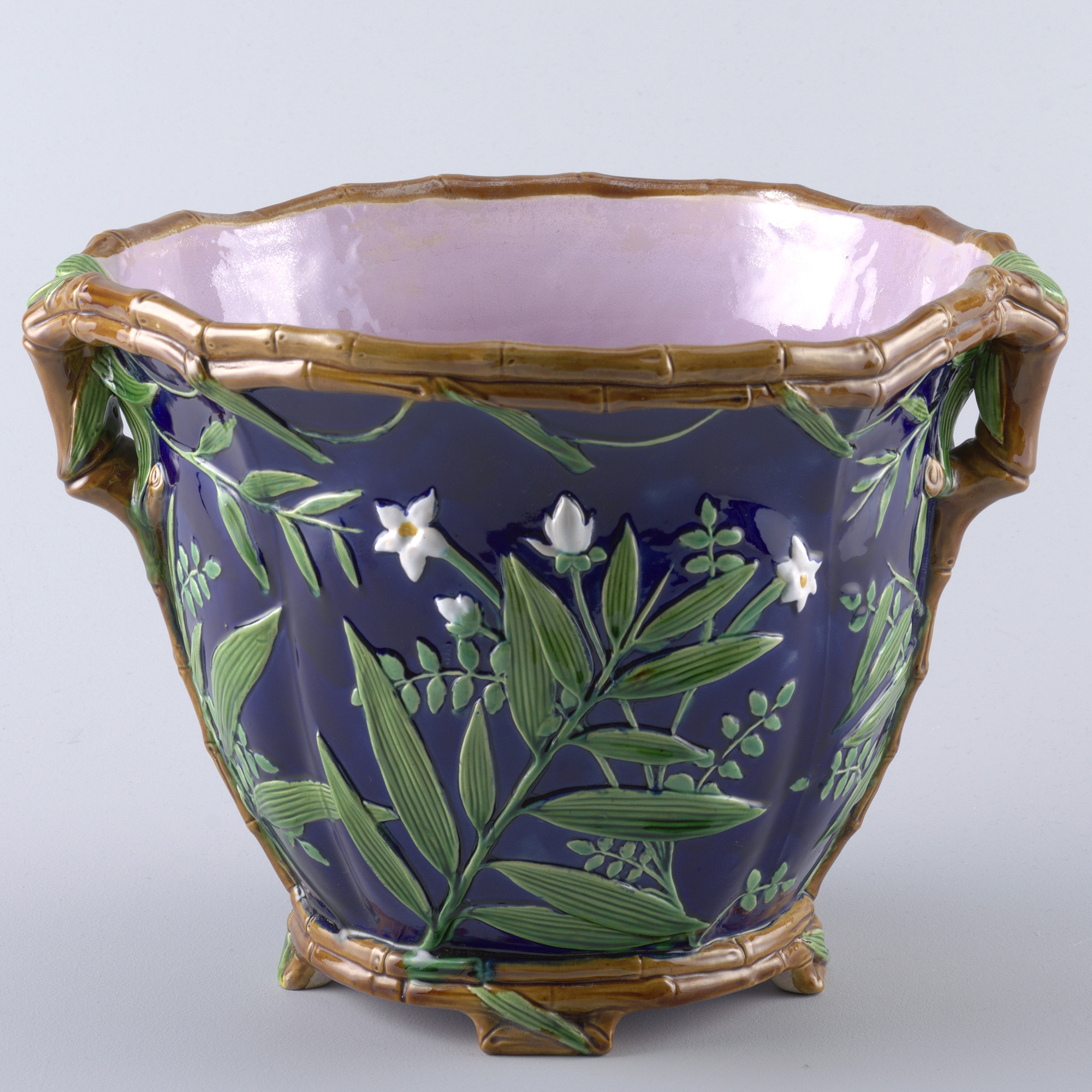 Minton 651 Majolica Bamboo Garden Pot – AntiqueRef