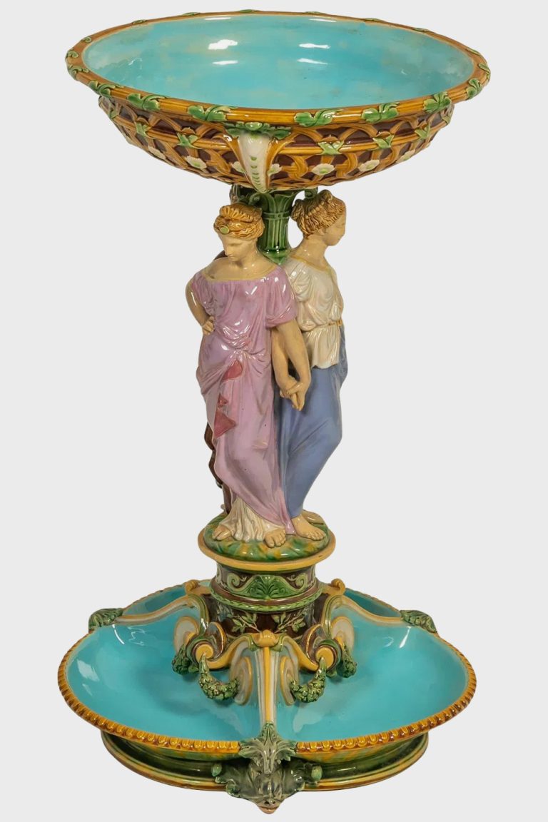Minton 681 Figural Centerpiece with Basket – AntiqueRef